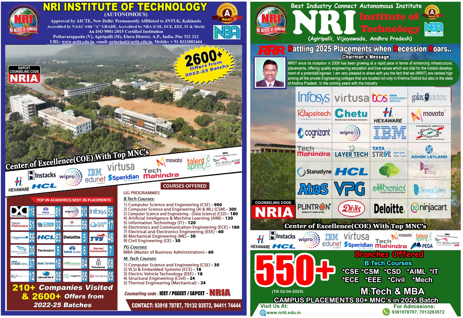 Welcome to NRI Institute of Technology – Where Innovation Meets ...